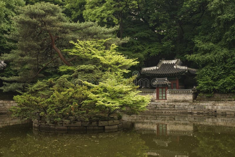 Seoul South Korea Temple In Forest Gardens Stock Photography - Image ...
