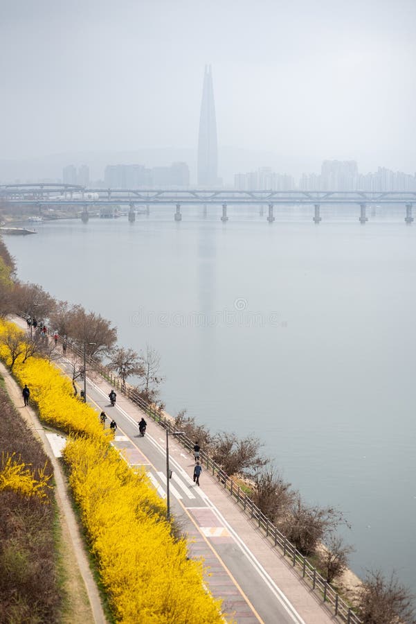 Seoul South Korea Urban Cityscape during Yellow Dust Pollution ... Seoul South Korea Urban Cityscape during Yellow Dust Pollution ...