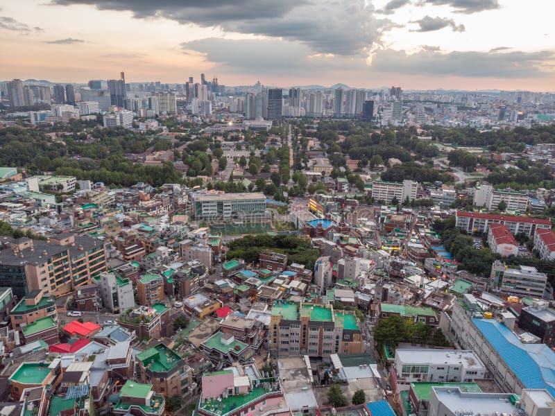 Seoul, South Korea. Yongsan District Stock Photo - Image of place ...