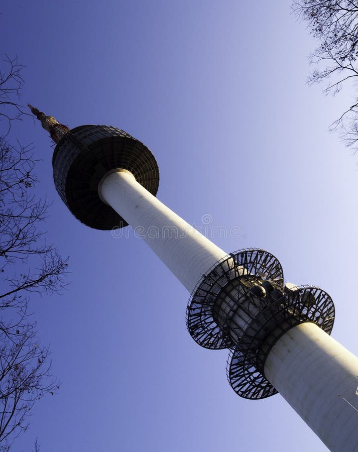 Seoul Tower stock photo. Image of outside, outdoor, architecture - 48667234