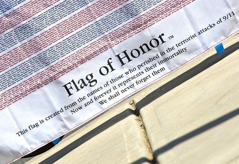 SEP 11 2011 - Flag of Honor Editorial Stock Photo - Image of holiday ...