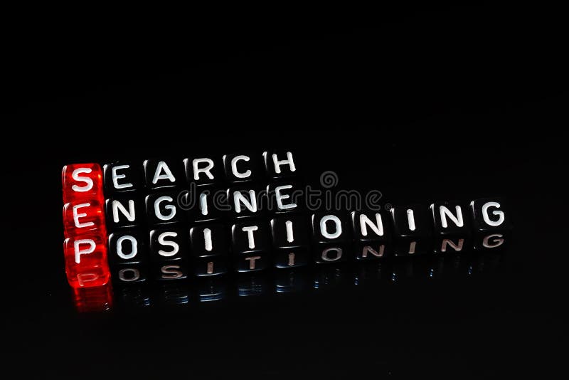 SEP Search Engine Positioning Black Stock Image - Image of management ...