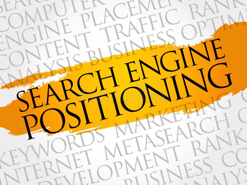 SEP Search Engine Positioning Word Cloud Stock Illustration ...