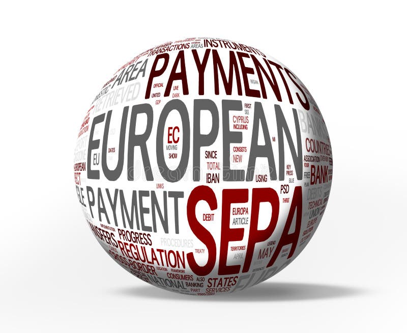SEPA Globe Isolated stock illustration. Illustration of finance - 33601451