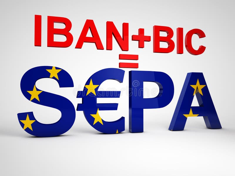 SEPA - Single Euro Payments Area Stock Illustration - Illustration of ...