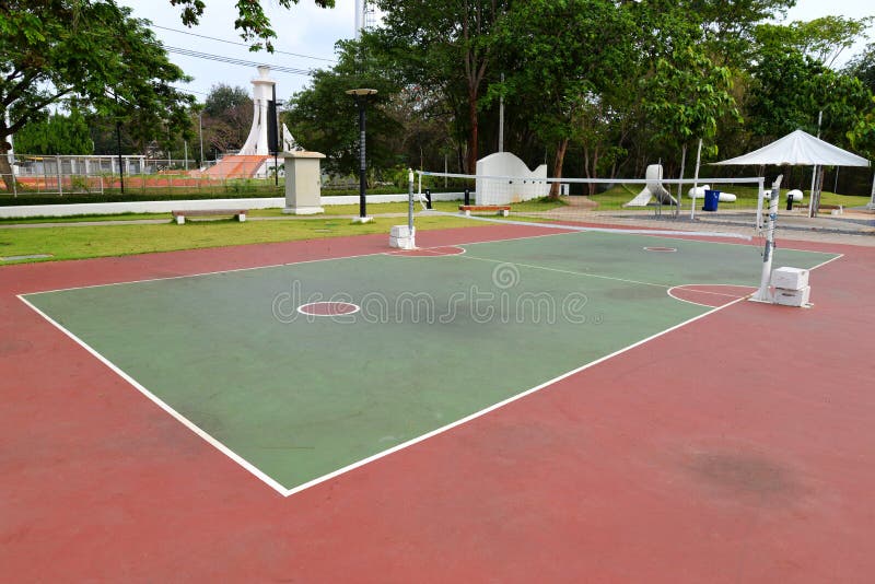 Sepak takraw field stock image. Image of southeast, kick - 52075891