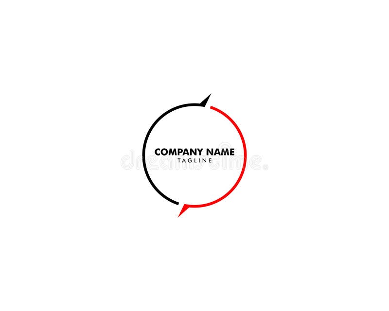 Separate Circle Logo Design Template Stock Vector - Illustration of ...