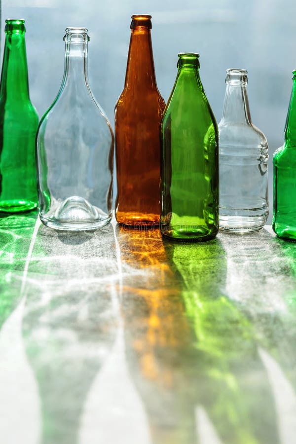 Separate Collection of Glass Garbage. Eco Friendly and Zero Waste ...