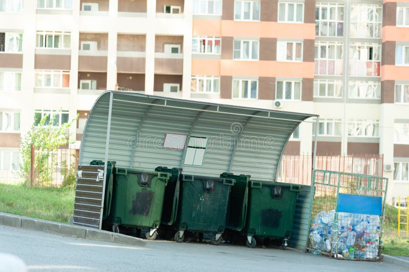 Separate Collection of Plastic in a Regular Trash Can in the City ...