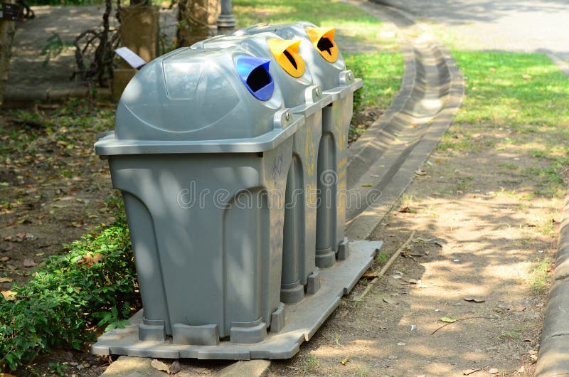 A Separate Garbage Bin Allows Easy Separation of Waste. Stock Image ...