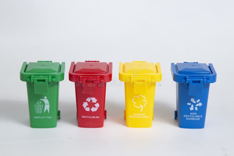 Separate Garbage Collection.Garbage Collection Containers Stock Image ...