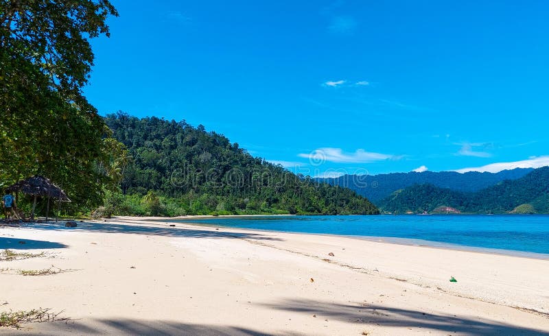 Separate sea and beach stock image. Image of island - 262572019