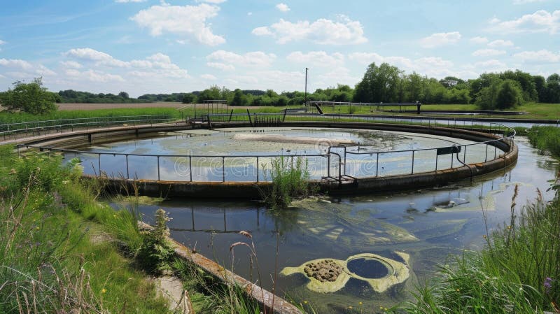 In a Separate Section a Series of Large Settling Tanks Allow Solid ...