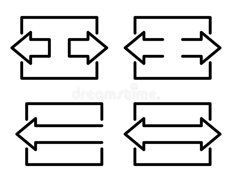 Separate Thin Outline Symbol Icon Design Vector Illustration. Stock Vector - Illustration of ...