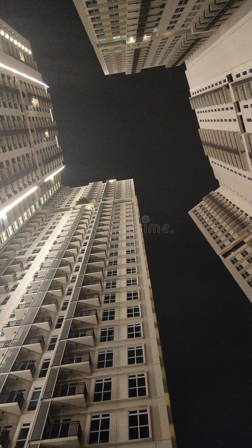 Separate Two Modern Buildings Stock Image - Image of modern, buildings ...