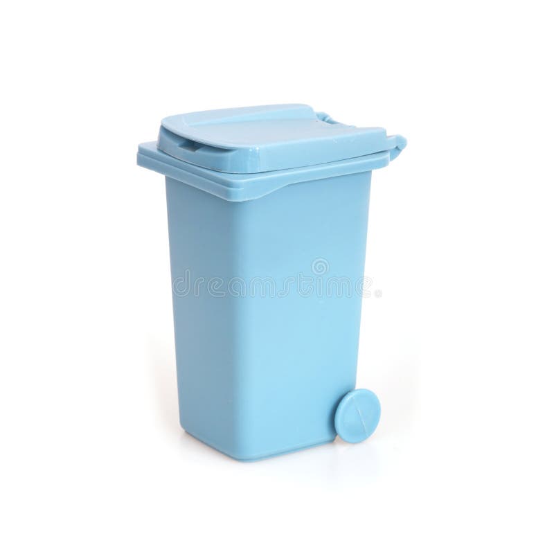Separate Waste Bin Isolated on White Background Stock Image - Image of ...