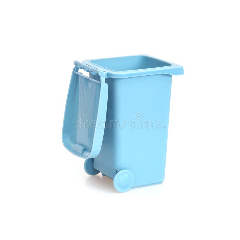 Separate Waste Bin Isolated on White Background Stock Image - Image of ...