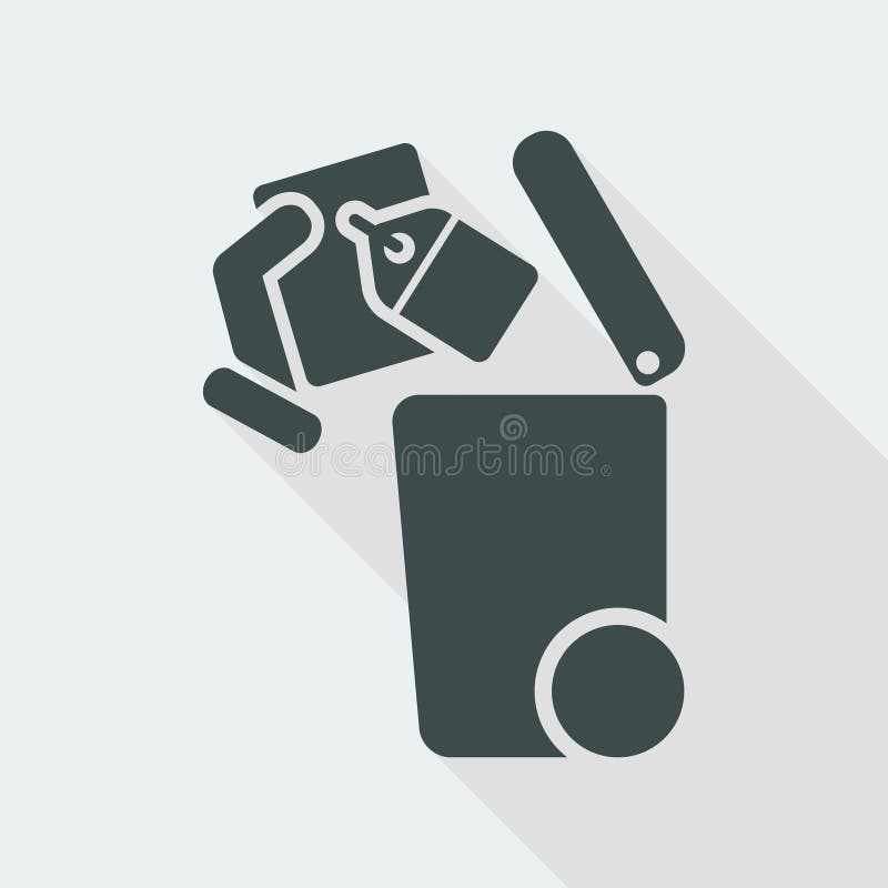 Separate Waste Collection Icon Stock Vector - Illustration of deposit ...