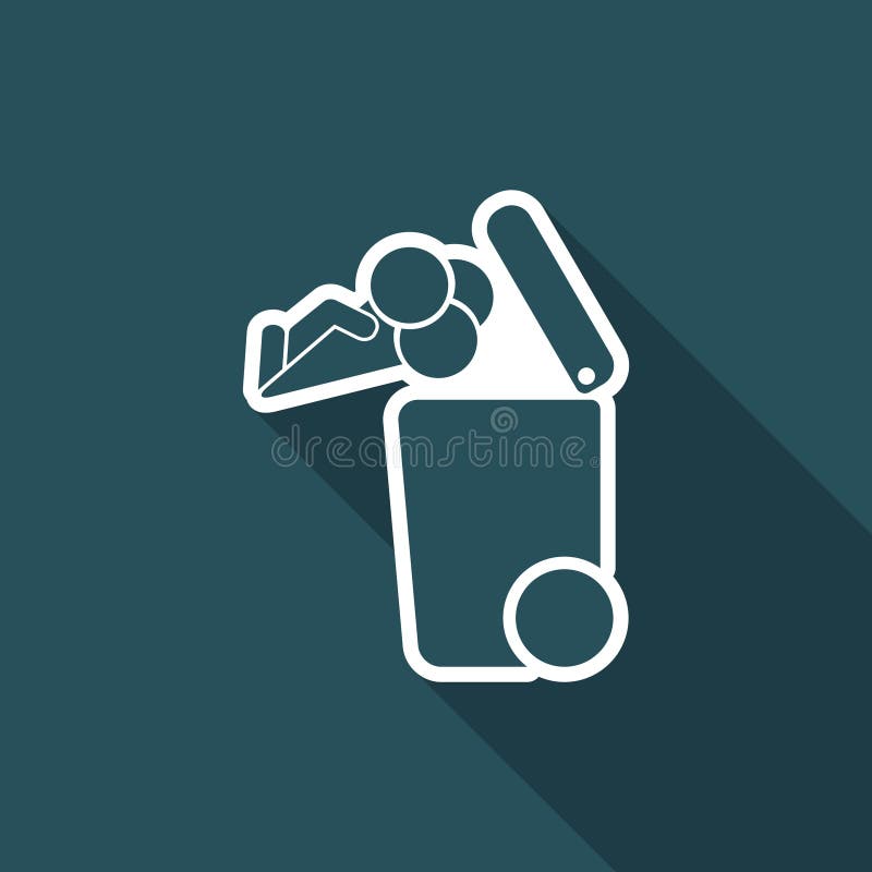 Separate Waste Collection Icon Stock Vector - Illustration of organic ...