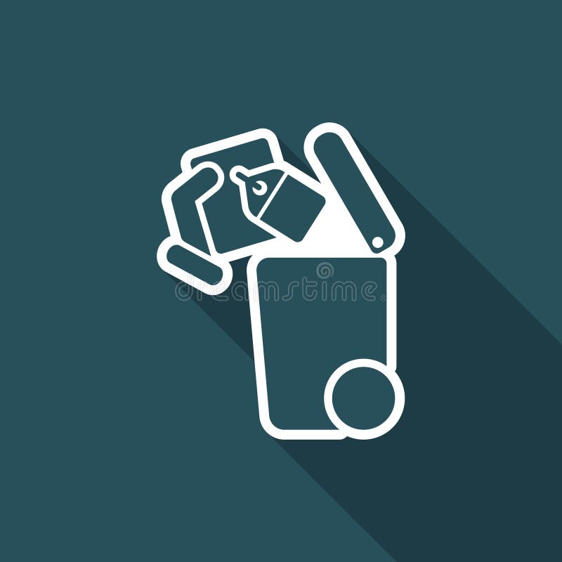 Separate Waste Collection Icon Stock Vector - Illustration of label ...