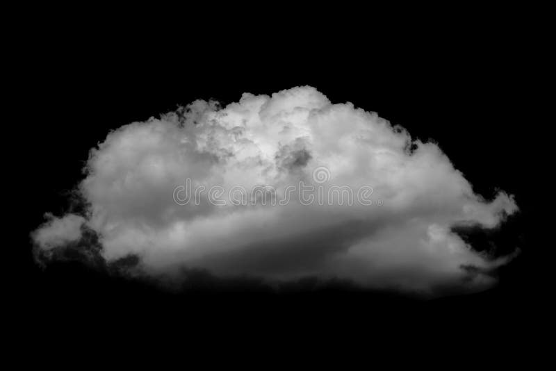 Separate White Clouds on a Black Background Have Real Clouds Stock ...