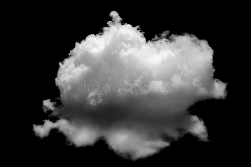 Separate White Clouds on a Black Background Have Real Clouds. White ...