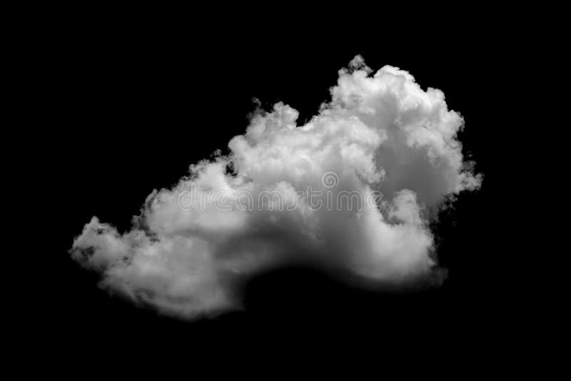 Separate White Clouds on a Black Background Have Real Clouds. White ...