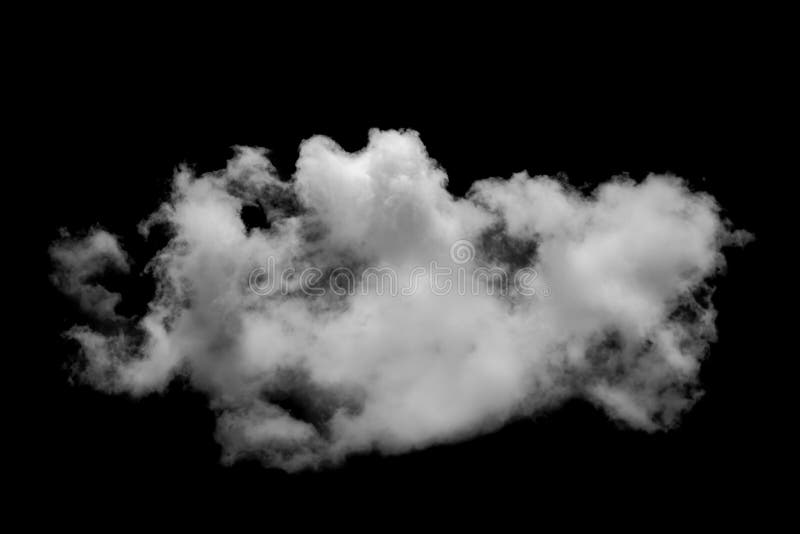 Separate White Clouds on a Black Background Have Real Clouds. White ...