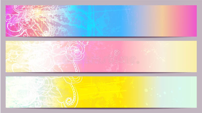 Separated minimal banners stock vector. Illustration of beautiful ...