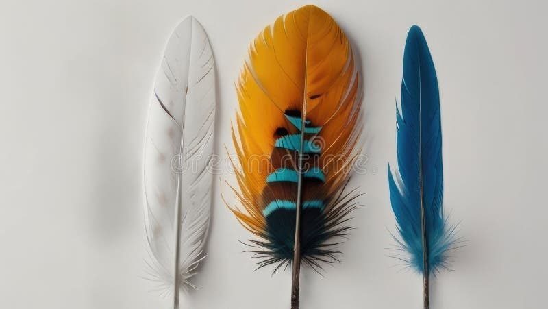 Delicate Feather with Intricate Patterns Stock Illustration ...