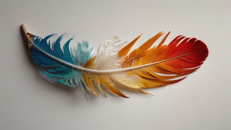 Magic Feather: Myth and Reality Stock Illustration - Illustration of ...