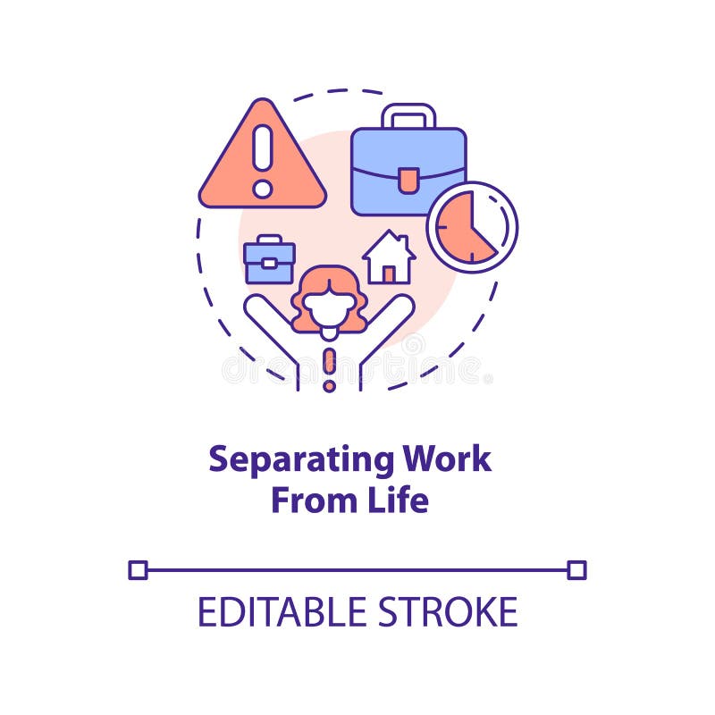 Work Life Boundaries Stock Illustrations – 82 Work Life Boundaries ...