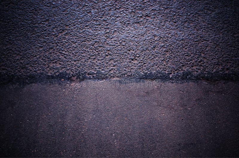 Separation Line between Road Surface Stock Photo - Image of repair ...