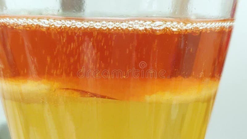 Separation of Organic Layer and Water Layer in Separating Funnel in a ...