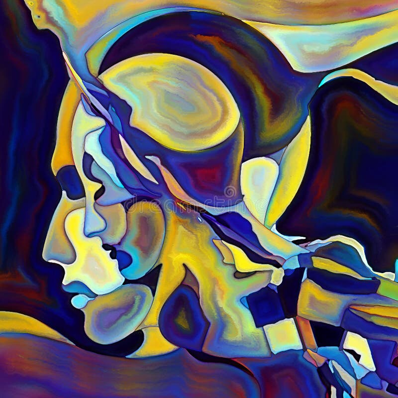 Separation through Us stock illustration. Illustration of persona ...