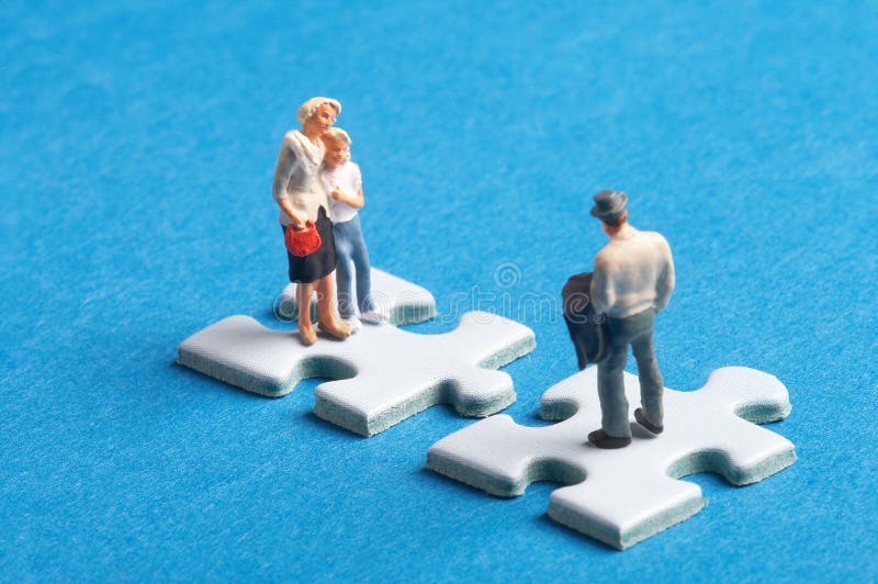 Separato, divorziato fotografia stock. Immagine di collegamento - 672614