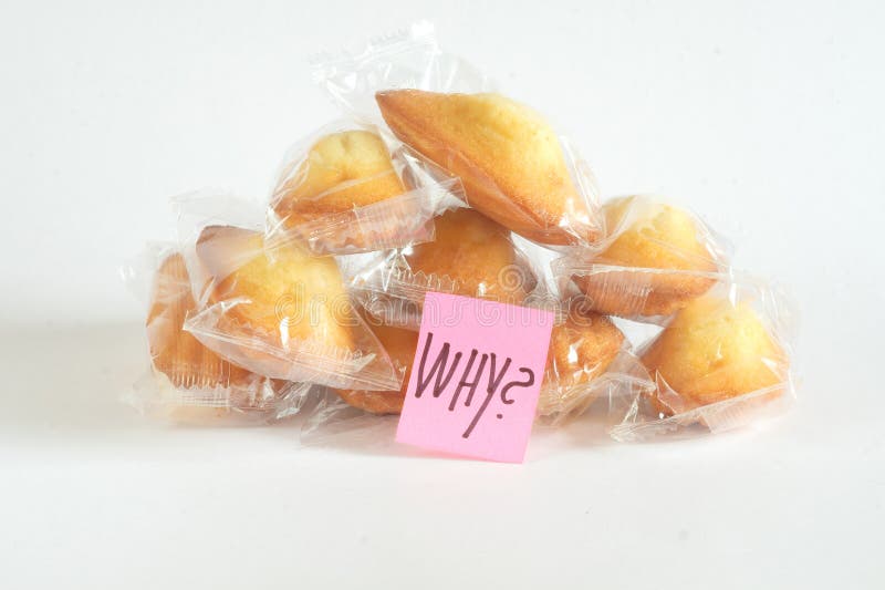 Seperatly Packaged Plastic Wrapped Small Cakes, in Plastic Bags,sign ...