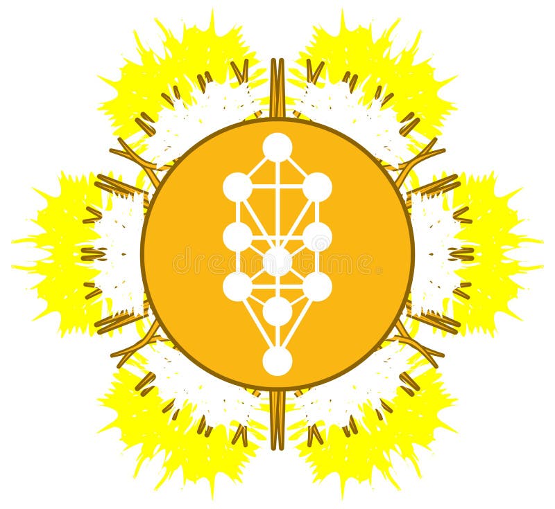 Sephiroth Tree on Abstract Background Isolated Stock Vector ...