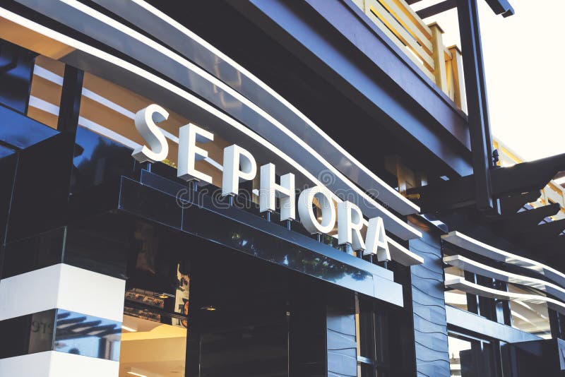 Sephora sign editorial stock image. Image of cream, generic - 161010204