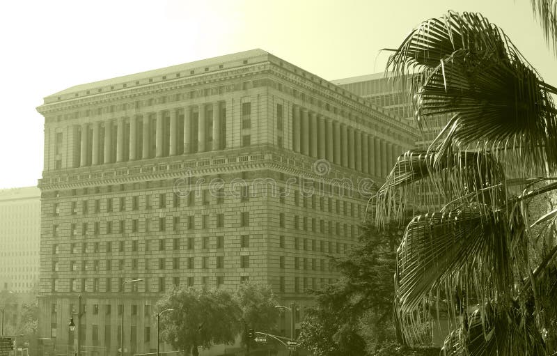 Sepia Building in L.a. stock photo. Image of building - 6251024