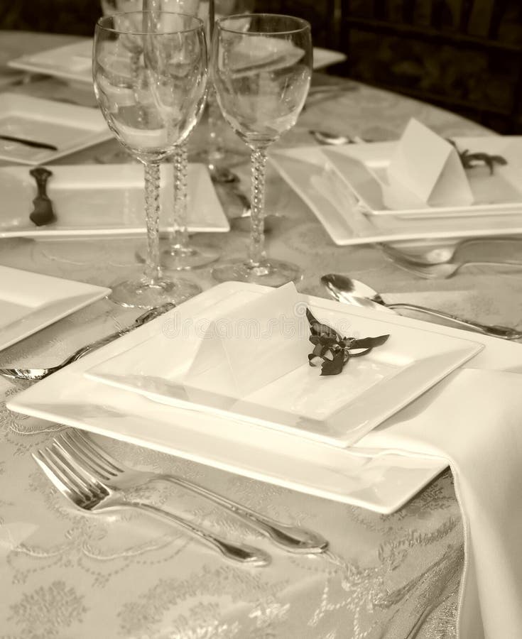 Fine dining dinner setting stock photo. Image of fine - 2287124