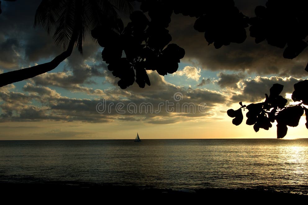 Sepia Sunset stock image. Image of beach, scenic, colors - 5427241