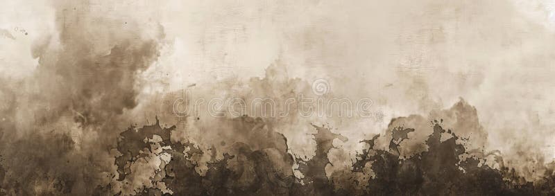 Abstract Sepia Background with Watercolor Texture and Grunge Effect ...