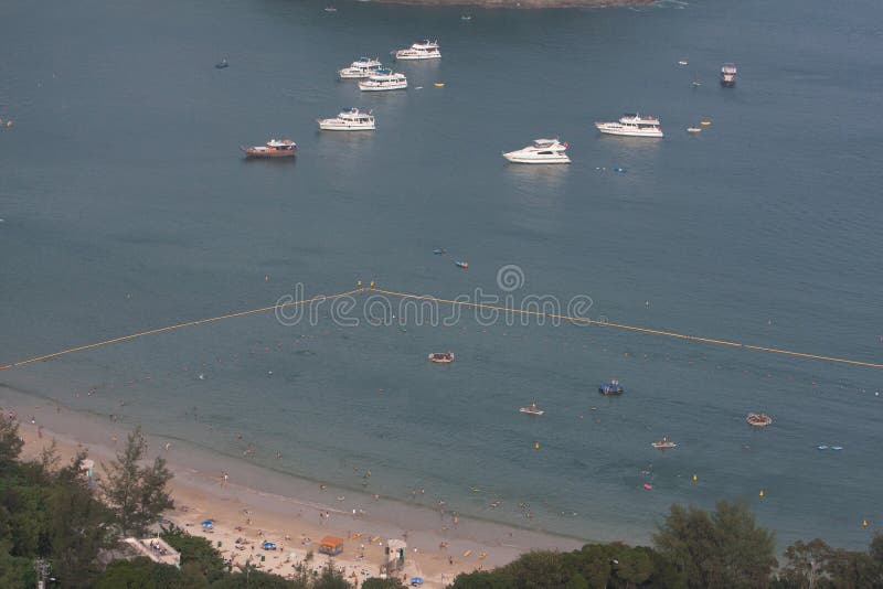 22 Sept 2007 Beautiful Bay with Sailing Boats, at Clear Water Bay ...