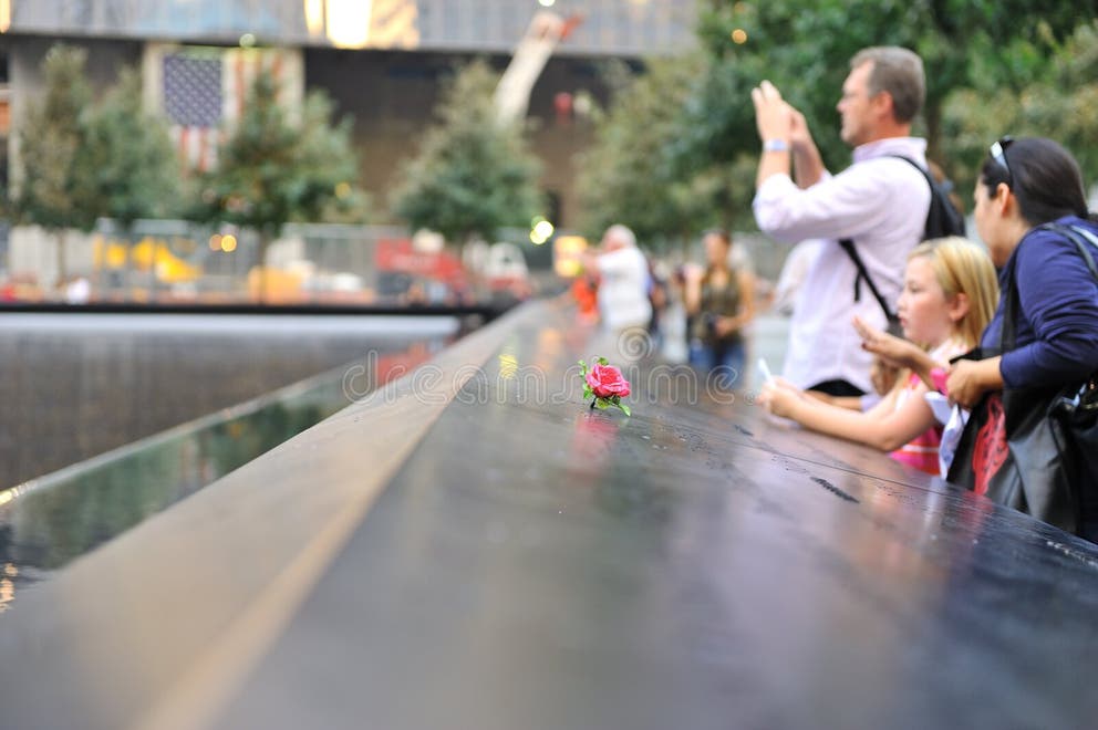 September 11 Infinite Pool Memorial Editorial Photo - Image of freedom ...
