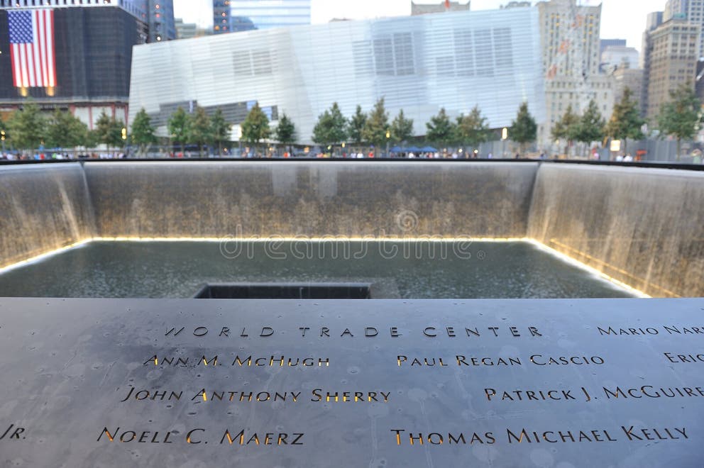 September 11 Infinite Pool Memorial Editorial Stock Photo - Image of ...