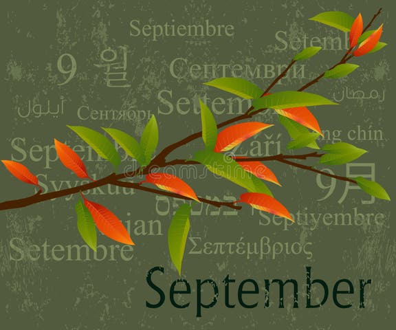 September stock vector. Illustration of holidays, almanac - 7270412