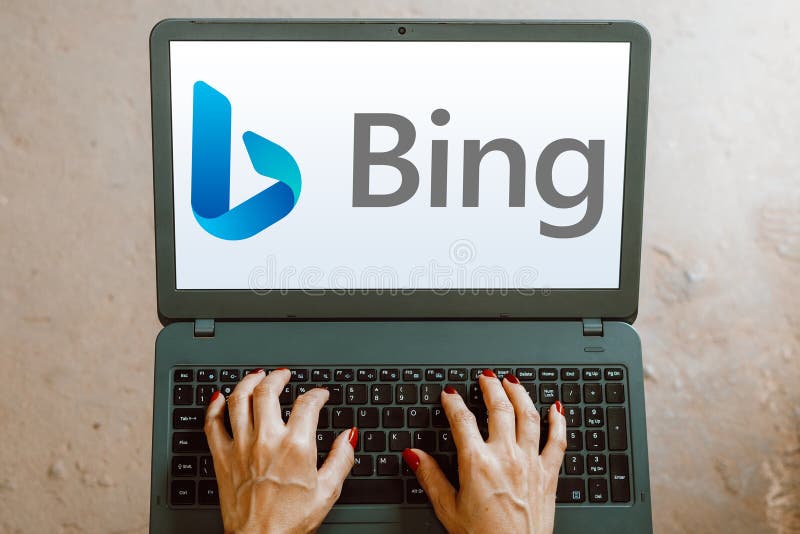 Microsoft Bing ai logo editorial stock image. Image of page - 297254214