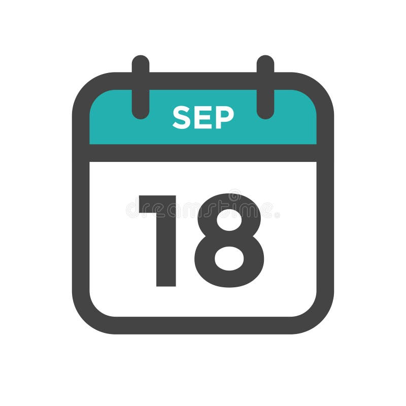September 18 Calendar Day or Calender Date for Deadlines or Appointment ...