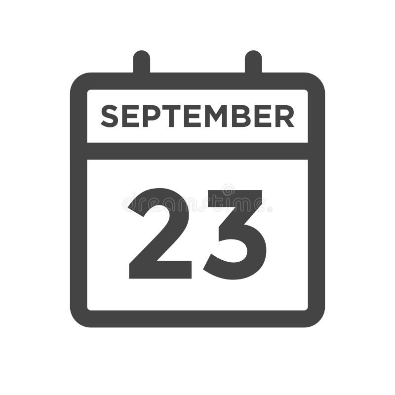 September 23 Calendar Day or Calender Date for Deadlines or Appointment ...